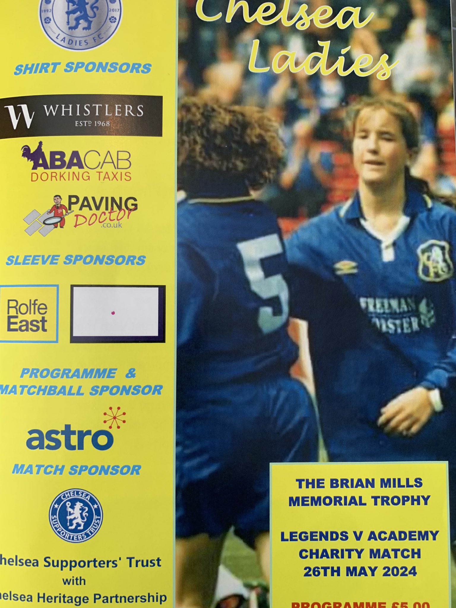 Chelsea Ladies Legends Charity match - Chelsea Supporters' Trust
